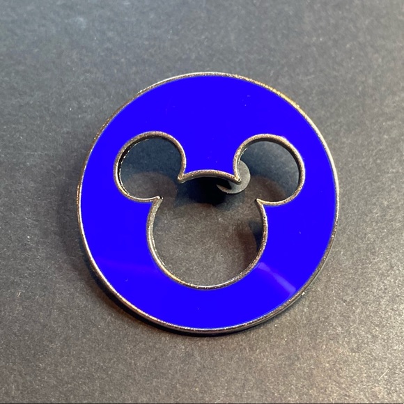 Disney | Other | Disney Pin Blue Circle Mickey Mouse Cutout Pin | Poshmark